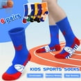 Youth Children's Athletic Socks, Basketball Soccer Sports, 6 Pairs for ...