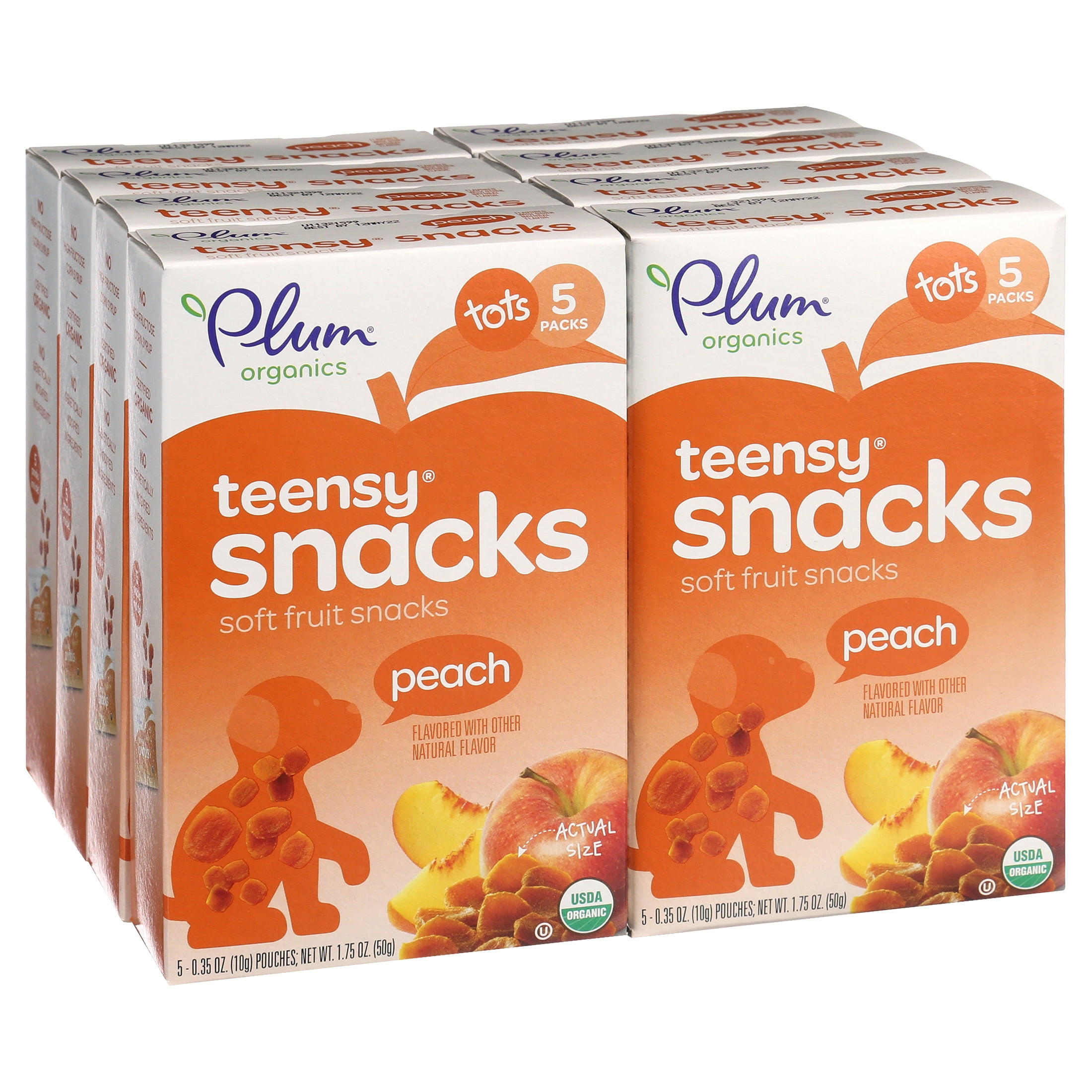 Plum Organics Teensy Snacks Soft Fruit Snacks For Toddlers Peach 5 Plum Organics Teensy Snacks Soft Fruit Snacks For Toddlers Peach 5