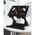 Adjustable Laptop Stand Cooling Holder with Turbo Fan Quiet Cooler USB ...