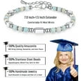 esunarty Graduation Bracelet for Her, Gemstone Beads Jewelry ...