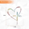 Bling Love Sticker, Shiny Heart Christian Window Bumper Decal, Creative ...