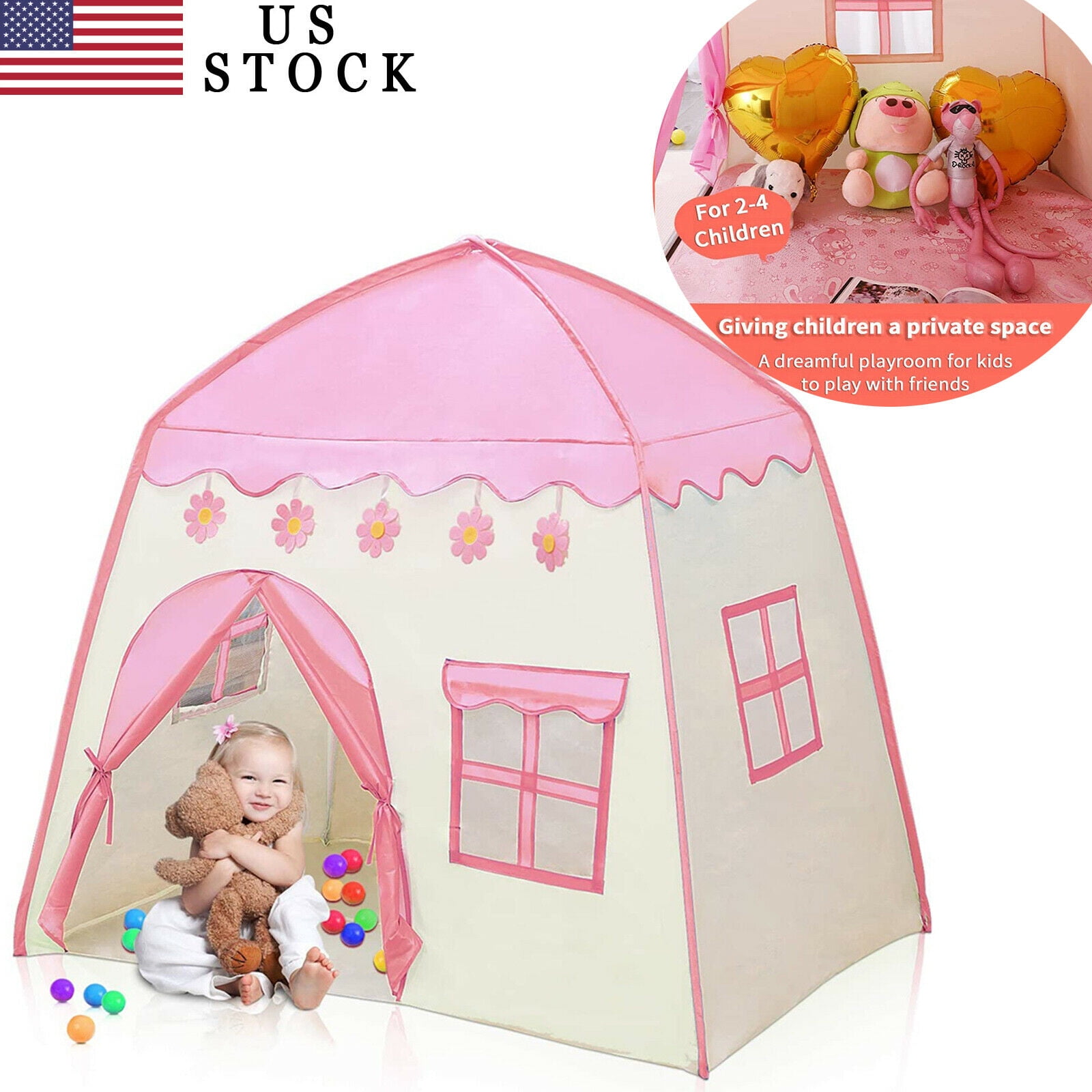 Gift for KIDS Kids Play Tent for Girls, 420D Thick Oxford Fabric ...