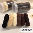 5pcs/Set Simple Thicken Seamless Scrunchies High Elastic No Damage ...