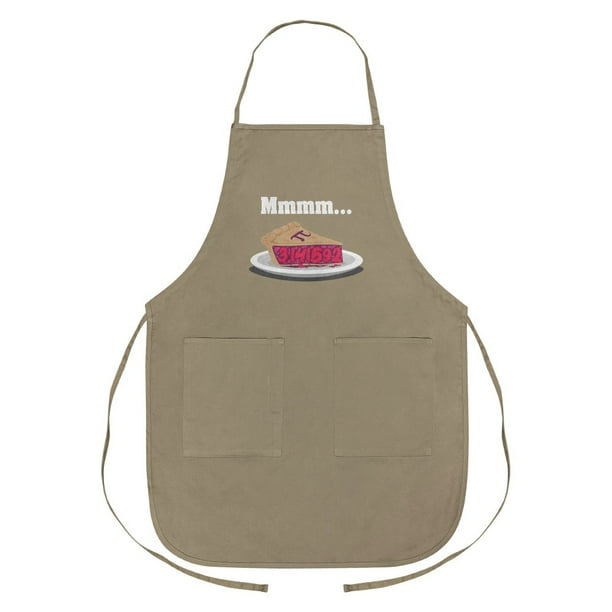 Mmm Pi Pie Math Funny Apron with Pockets - Walmart.com - Walmart.com