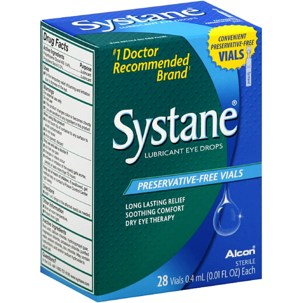 Systane Lubricant Eye Drops Vials 28 ea (Pack of 2) - Walmart.com ...