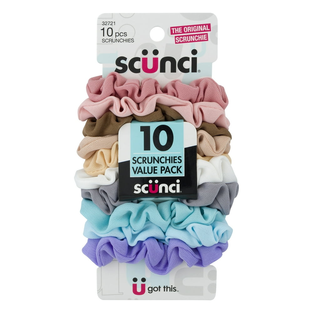 scunci - Scunci Scrunchies, 10.0 CT - Walmart.com - Walmart.com