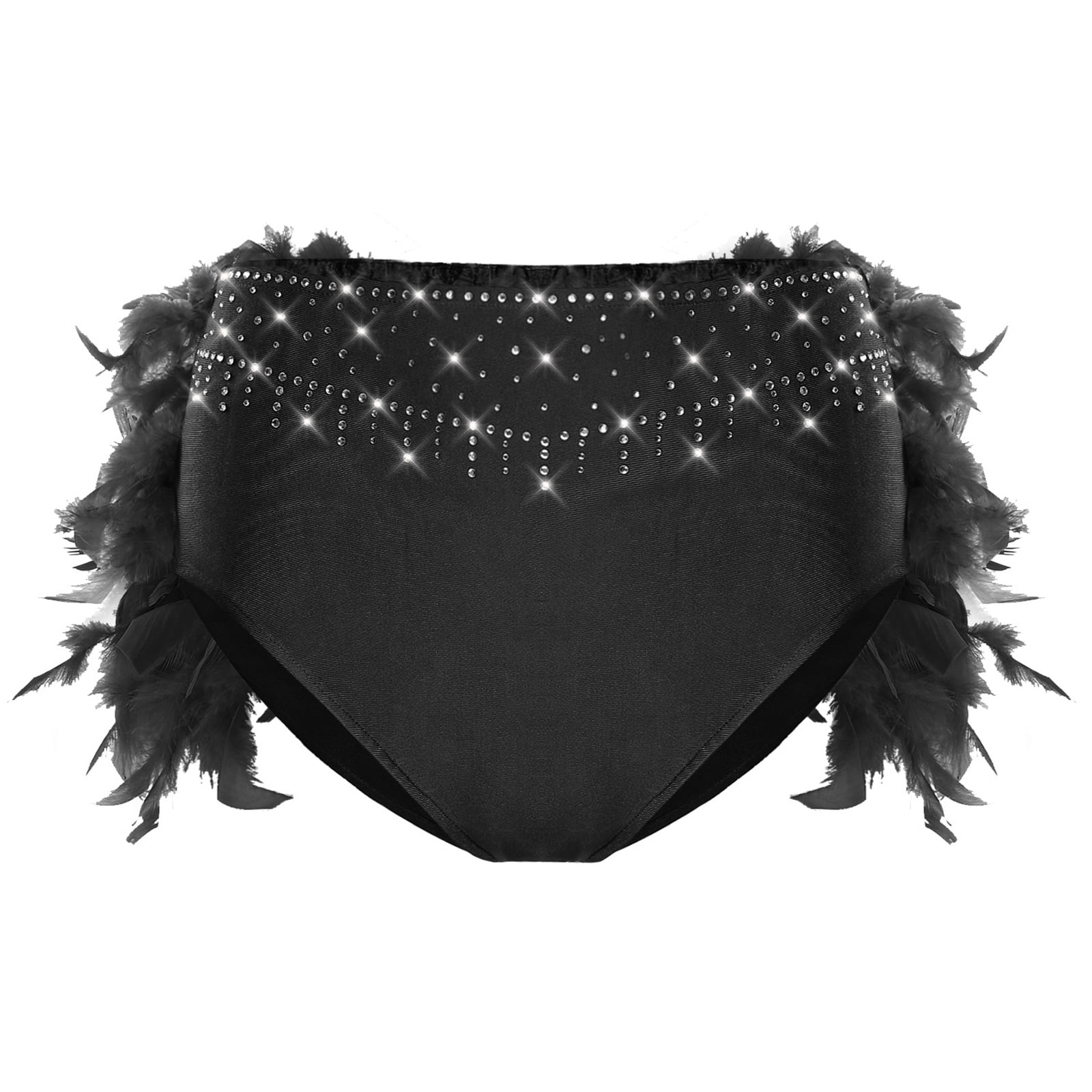Click here for Inhzoy Womens Dance Briefs Feather High Waist Brie... prices