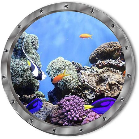 Underwater World Wall Decals Ocean Wall Stickers Sea Wall Art Stickers ...