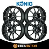 18x8 Konig 24B Illusion Gloss Black Machined Wheel 5x4.5 (35mm ...