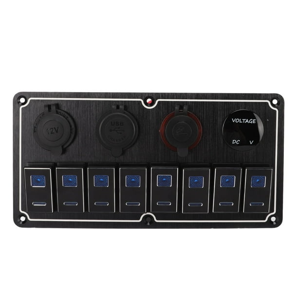 Gang Boat Rocker Switch Panel,8 Gang Rocker Switch Car Waterproof ...