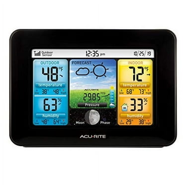 AcuRite Home Weather Station with Vertical Color Display, Wireless ...