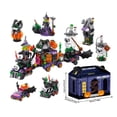 6-in-1 Halloween Witch House Building Block Set, Spooky Haunted Castle ...