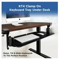KT4 Clamp On Keyboard Tray Under Desk Slide Height tilt Adjustable ...