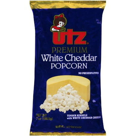Utz White Cheddar Popcorn, 7 oz - Walmart.com