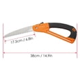 Folding Hand Saw, Pruning Saw, Wood Cutting Tool, 15-Inch Heavy Duty ...