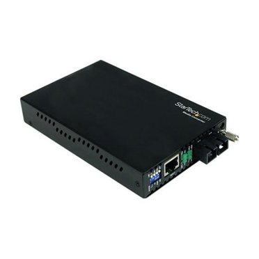 StarTech.com 1000 Mbps Gigabit Single-Mode Copper to Fiber Media Converter - Ethernet (1000Base ...