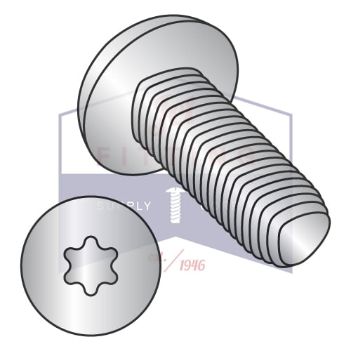 M6-1.0 x 12mm Din7500 Ce 6Lobe Pan Thread Roll Screw Full Thd 18 8 ...