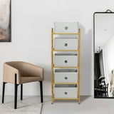 5-Tier Kitchen Storage Shelf Heavy Duty Storage Stand Adjustable Shelf ...