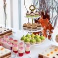 10 Pack Golden Dessert Stand Set, 3 Two-Tier & 3 Three-Tier Cupcake ...