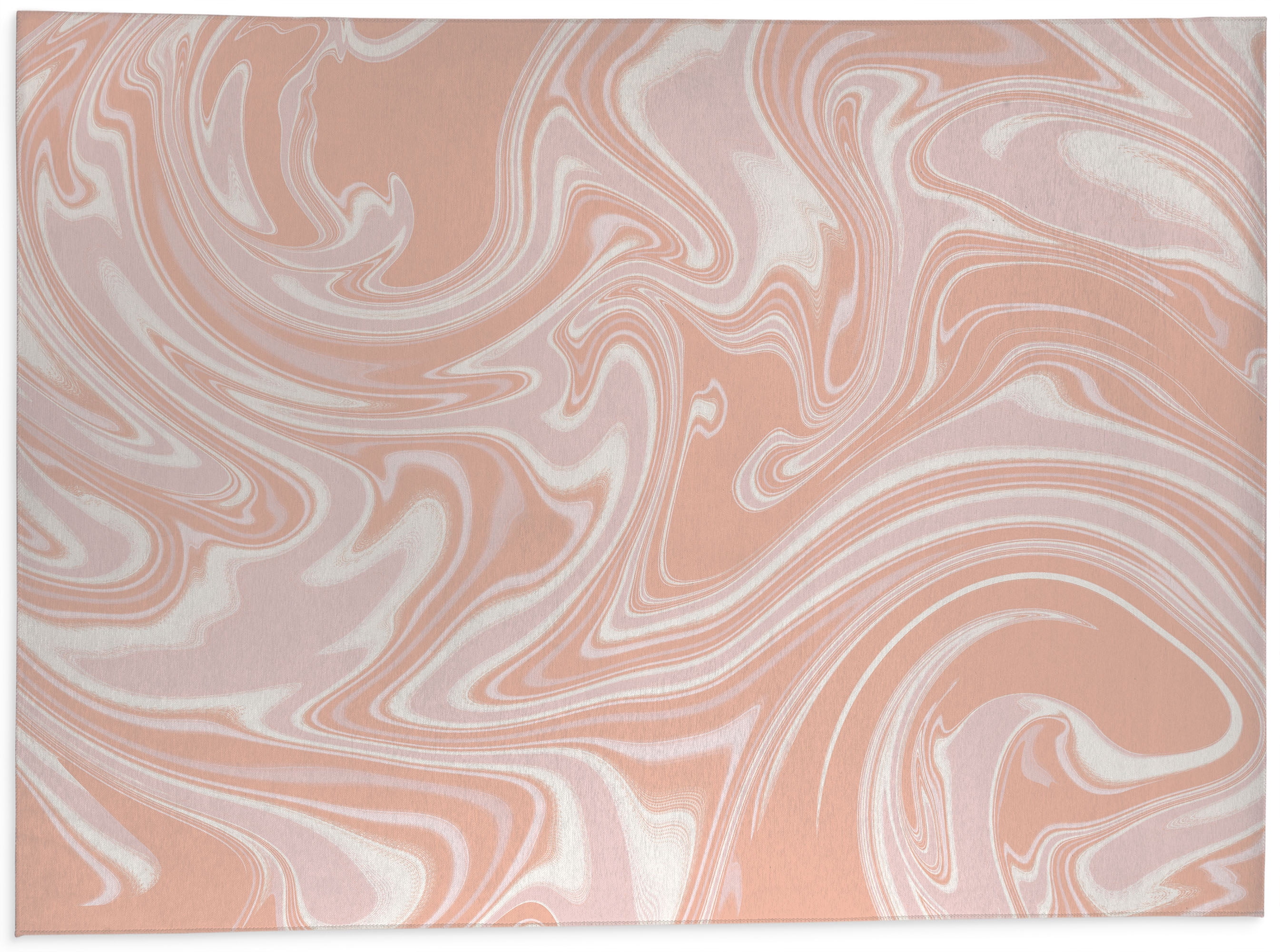 Hermosa Swirl Melon Indoor Floor Mat by Kavka Designs - Walmart.com