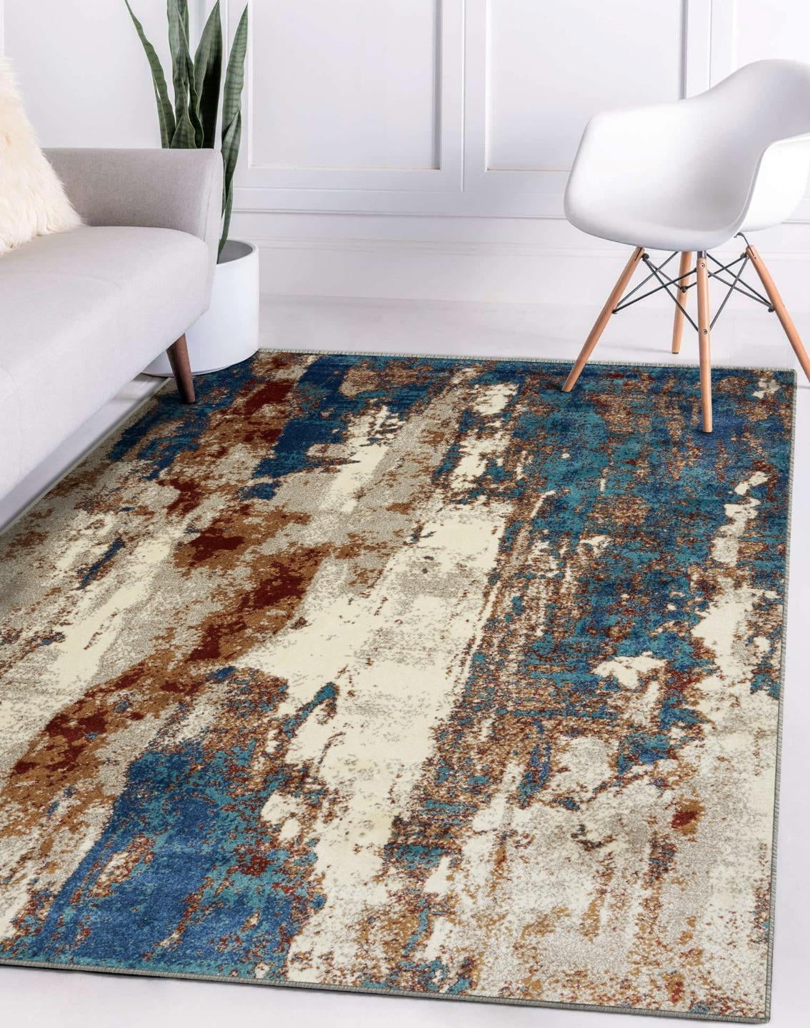 Luxe Weavers Modern Abstract Passion 2x3 Area Rug, Stain Resistant ...