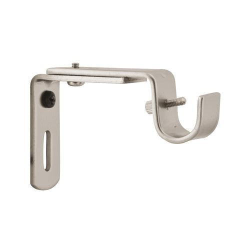 Kenney 5/8" Adjustable 3-3.5" Curtain Rod Mounting Brackets, Set of 2 ...