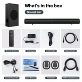 TOPVISION 4.1ch Soundbar with Subwoofer, 120w HDMI/Optical/AUX Input ...