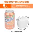 8 oz Chinese Take Out Boxes - 3 x 2.5 Plain White Paperboard Food ...