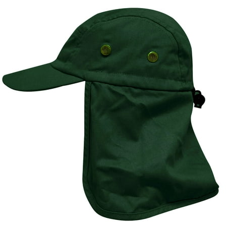 AshopZ Ear Flap Caps Sun Protection Outdoor Neck Shade Hat, Olive ...