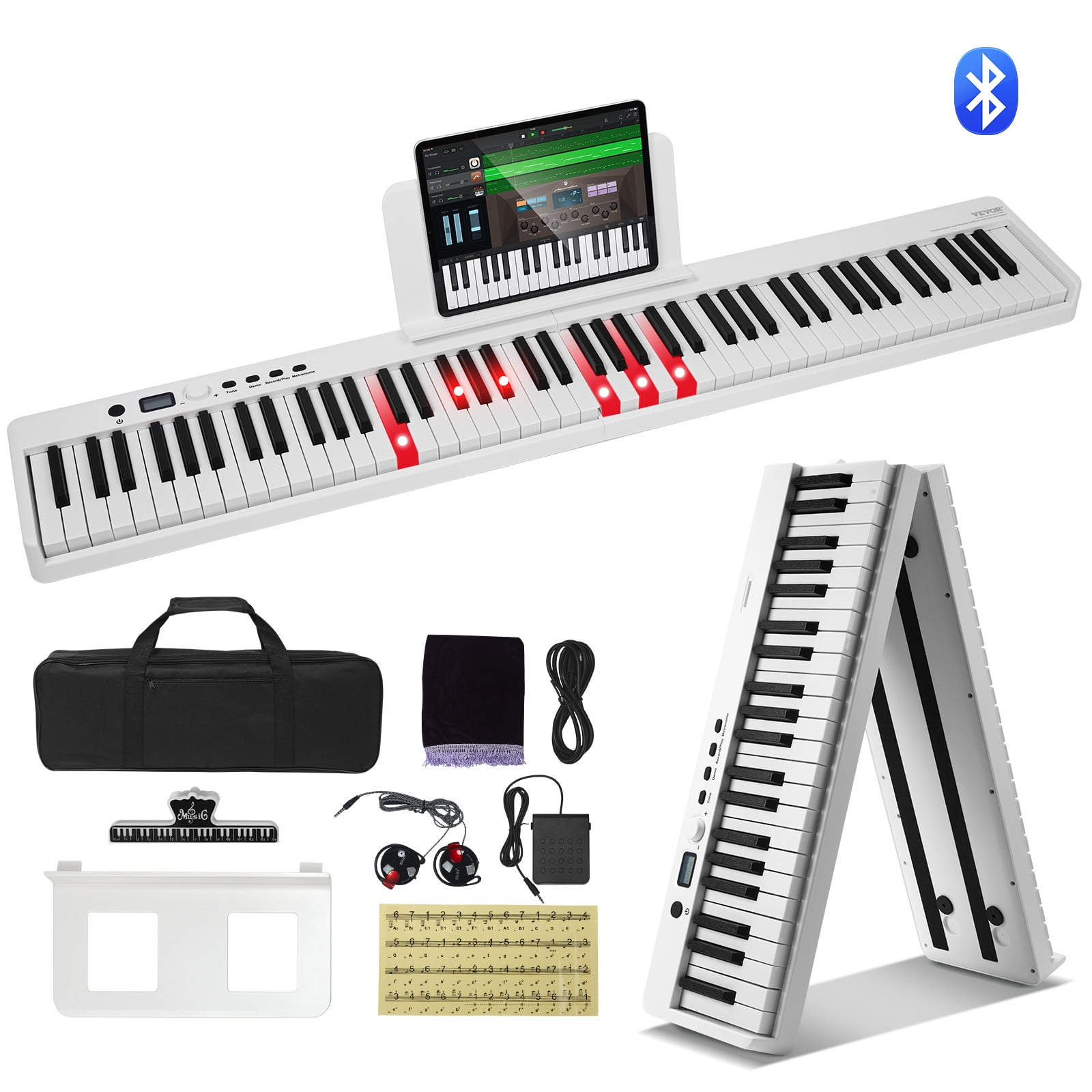 Click here for Vevor 88 Key Folding Keyboard Piano Portable Folda... prices