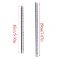 2Pcs Clear Triangular Ruler Measuring Tool Geometry Rulers 15cm 20cm ...