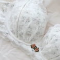 BRGZLK Lingerie Bra for Women Fashion Cute Floral Mesh Embroidered ...
