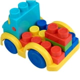 Kid Connection Light & Sound Block Vehicles Playset, 30 Pieces ...