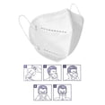 100PC KN95 Disposable Face Masks For Adults, Premium 5 Layer Breathable ...
