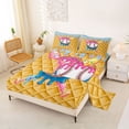 Castle Fairy Sport Baseball Bat Print Bed Sheets 4-Piece, Ice Cream ...