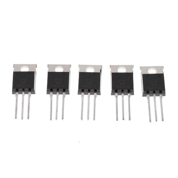 5pcs BT136 Transistor 600V 4A para Reguladores de lámpara Lavadoras ...