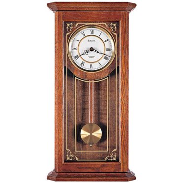 Bulova Clocks C4331 Hartwick 29 Inch Large Classic Walnut Pendulum Wall ...