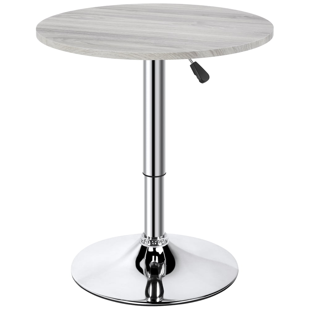 Topeakmart Adjustable Pub Round Table Counter Height with 360° Swivel ...