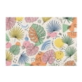 BZSMCE Hand Drawn Palm Leaves Pattern 2-Piece Non-Slip Absorbent ...