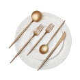 Efavormart 50 Pack | Gold Heavy Duty Plastic Utensil Set, Premium ...