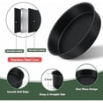 9.5 Inch Cake Pan Set of 3, Nonstick Round Baking Layer Cake Pans ...