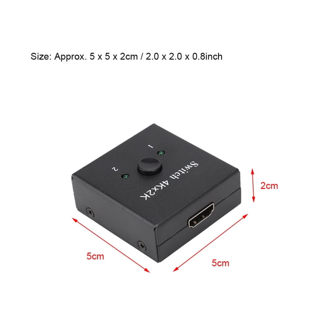 Switcher, Multiple Output Bi-directional HDMI2.0 4K Switcher 1x2 HDCP ...