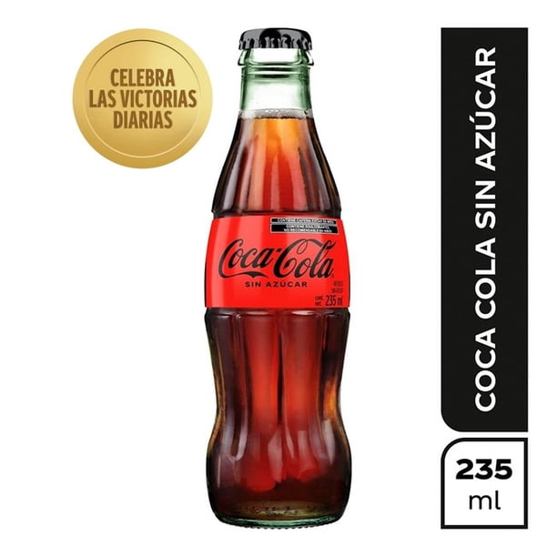Refresco Coca Cola sin azúcar 235 ml | Bodega Aurrera en línea
