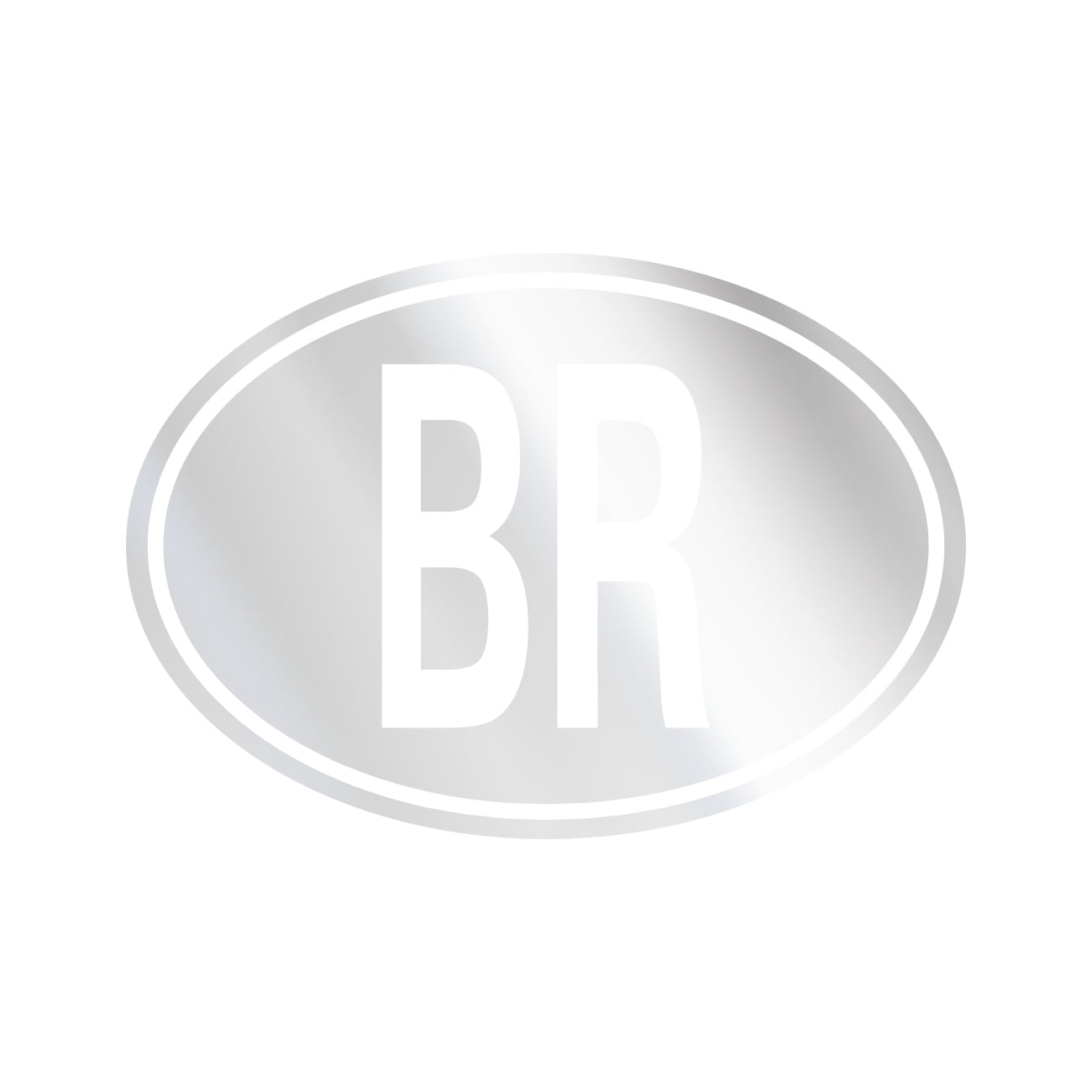 Brazil Oval Sticker Decal Die Cut - Self Adhesive Vinyl - Weatherproof ...