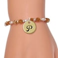 Delight Jewelry Yellow Beaded Bracelet and Earring Set, featuring Gold ...