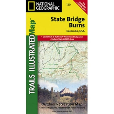 National Geographic TI00000120 Map Of State Bridge-Burns - Colorado ...