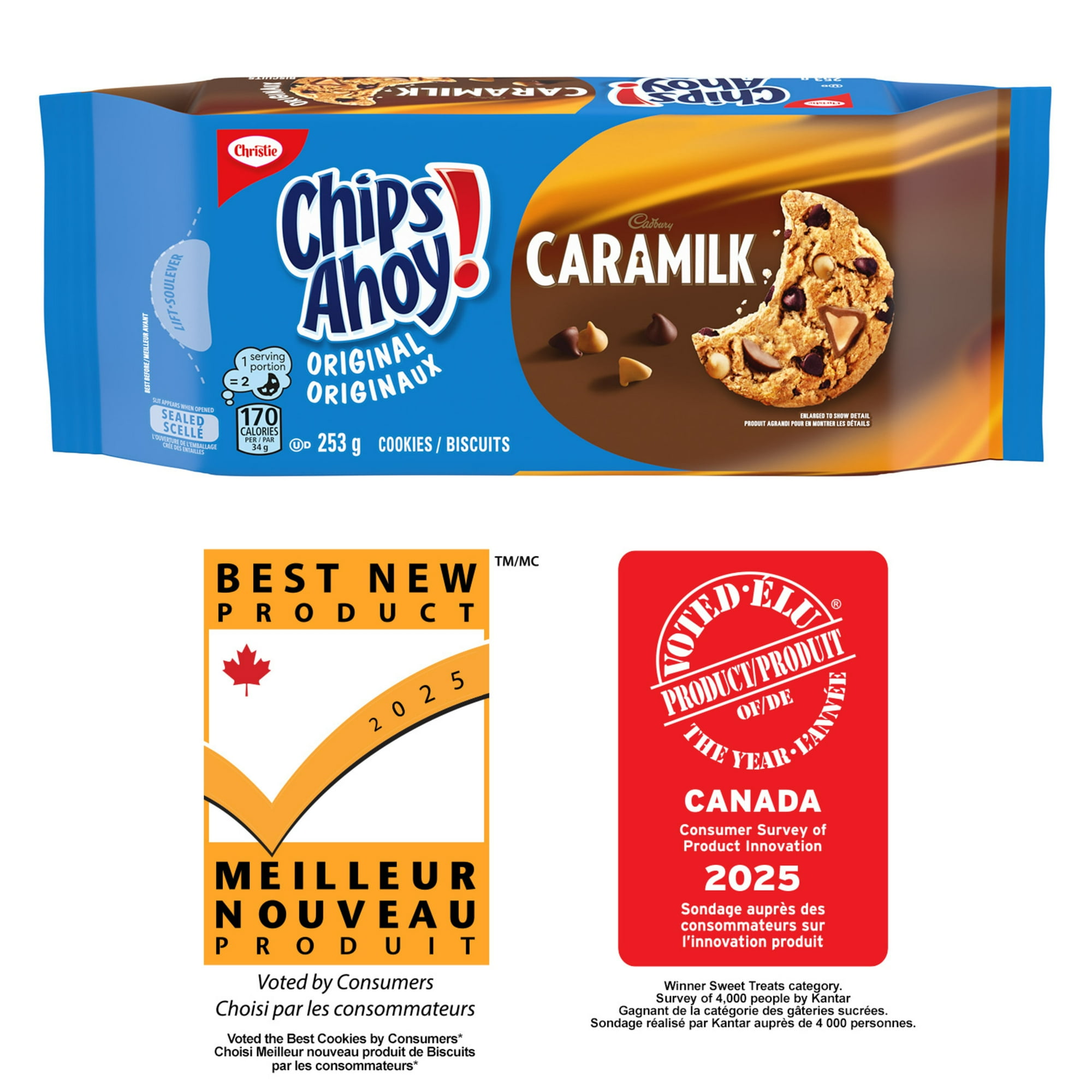 Click here for Chips Ahoy! Crunchy Caramilk Cookies 253g prices