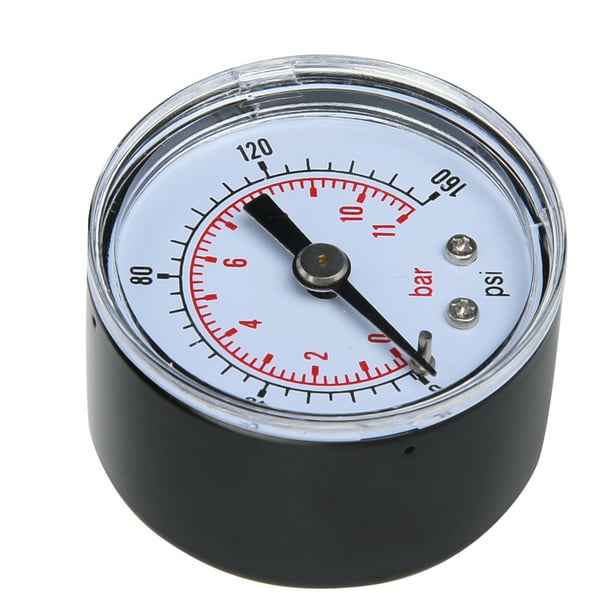 Manómetro de aire, manómetro mecánico para manómetro BSPT, conexión posterior del manómetro ...