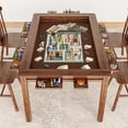 LAUSAINT HOME Board Game & Card Table for 6 Players with Removable ...