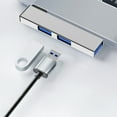 90 Degree Fast Speed USB C Docking Station 4 Port Hubs, USB3.0 Data ...